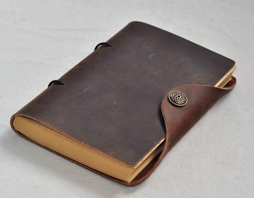 Handmade Genuine Leather Journal Notebook Leather Bound Journal ...
