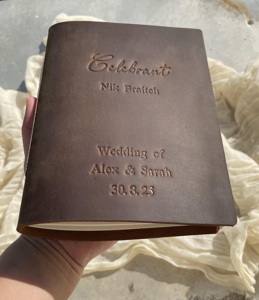 Custom Officiant Book, Ceremony Booklet,celebrant Book, Wedding Book ...