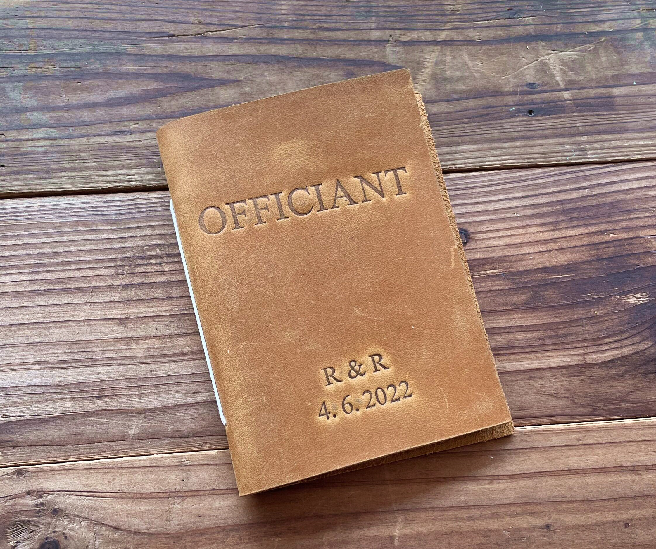Personalized Wedding Officiant Book officiant Giftcustom - Etsy