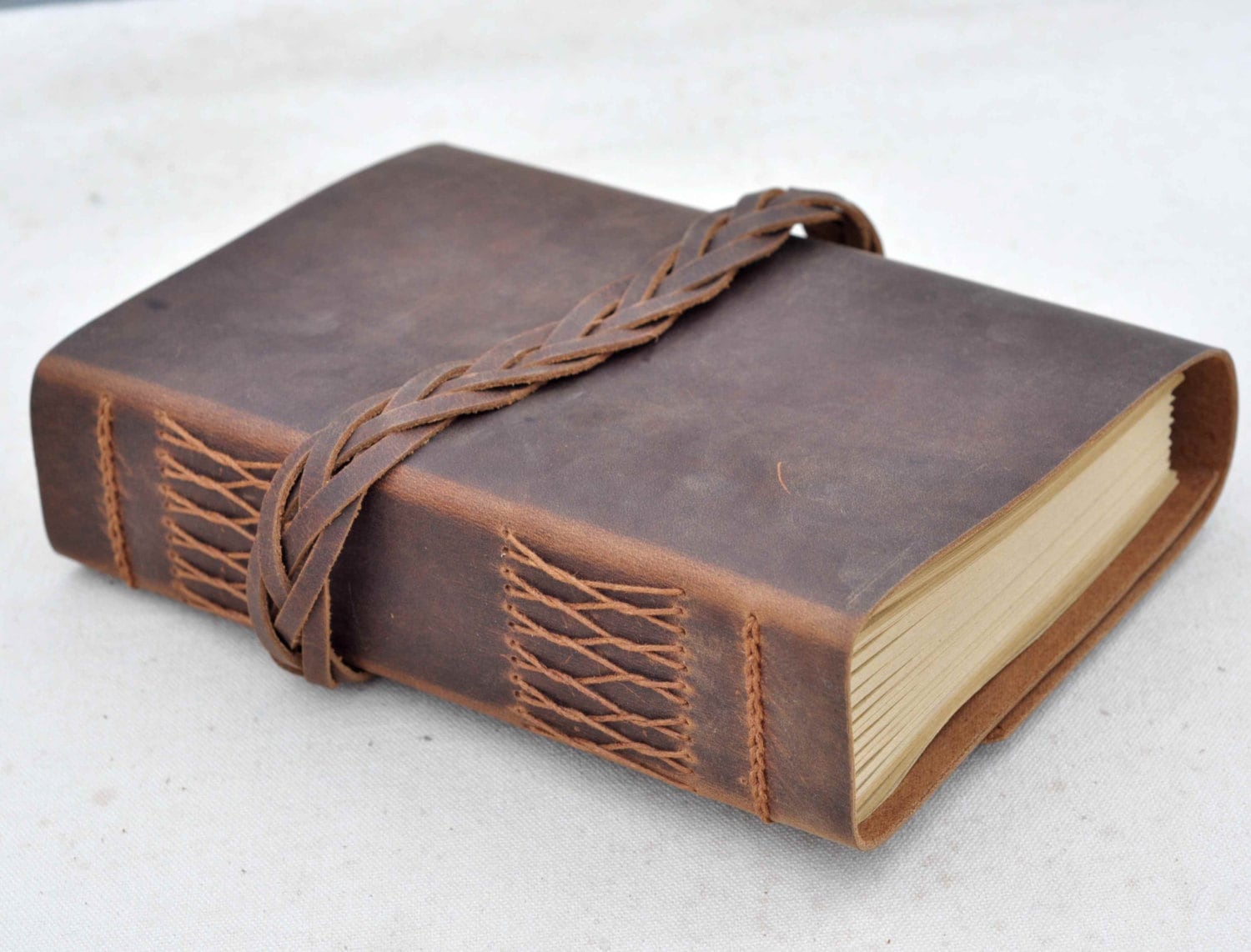 Vintage Styled Leather Journal / Diary retro Leather - Etsy
