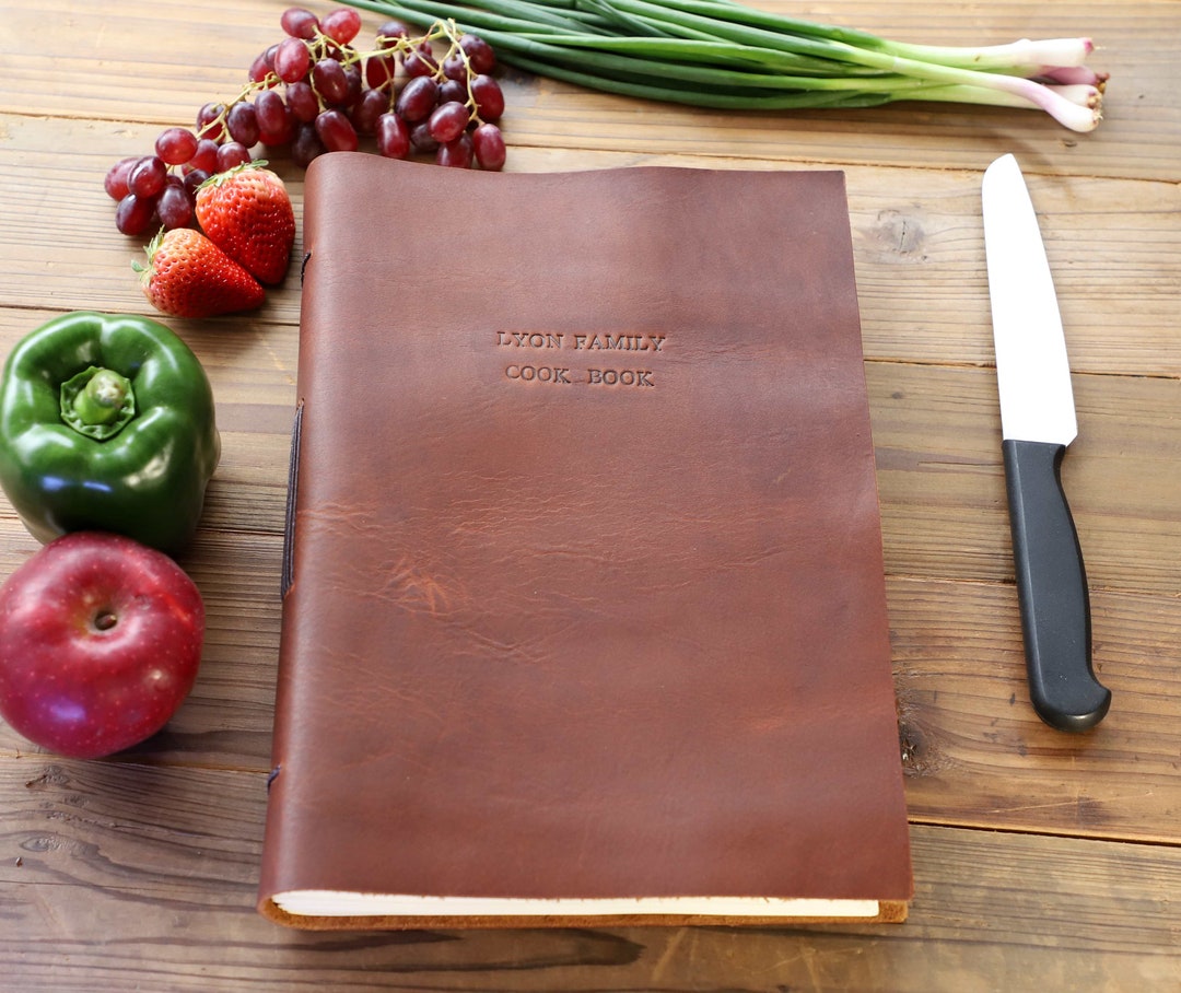 Custom Recipe Cookbook,family Cookbooks,personalized Leather Recipe ...