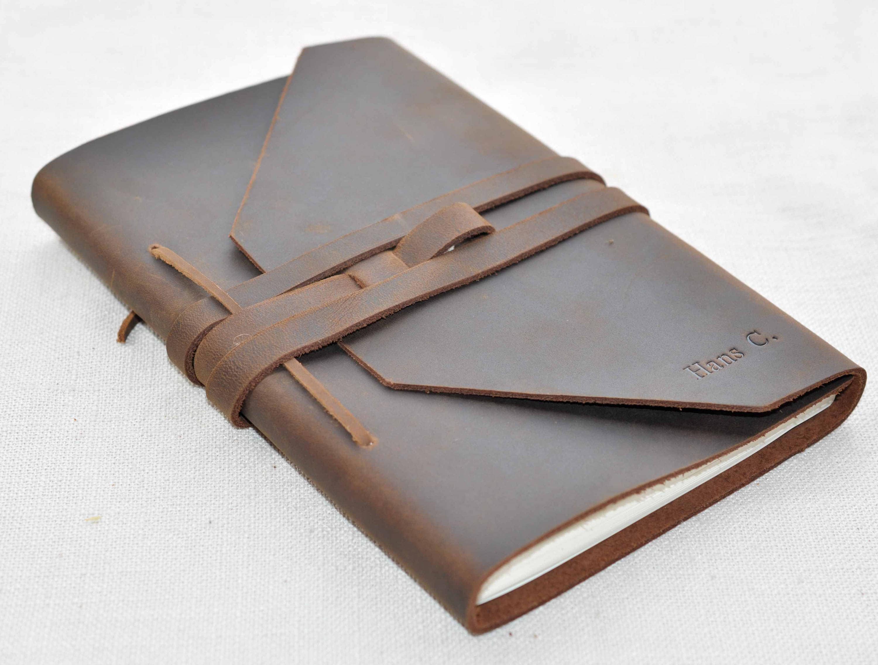 Personalized Leather Journal, Refillable Journal Notebook, Genuine ...