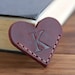 Personalized Initial Bookmark for Books,genuine Leather Corner Page ...