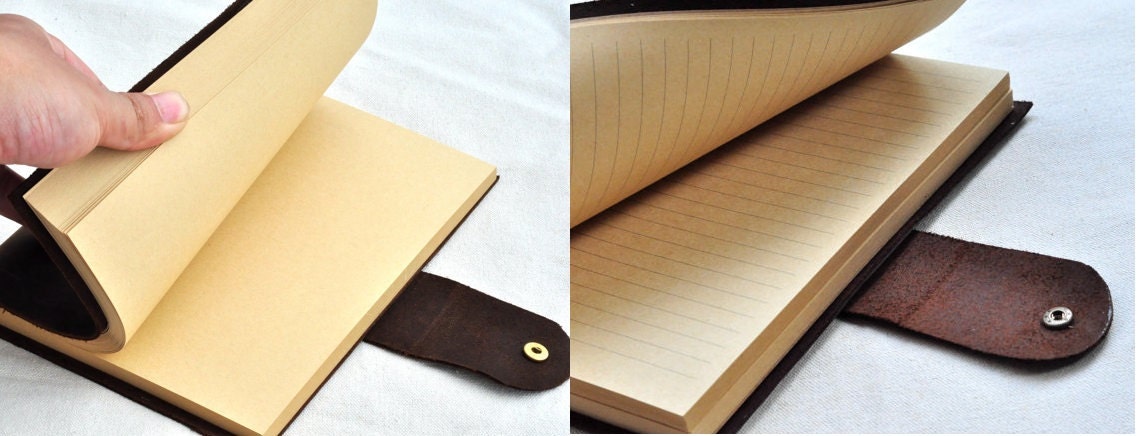 Custom Vantage Leather Journal Retro Journal Notebook | Etsy