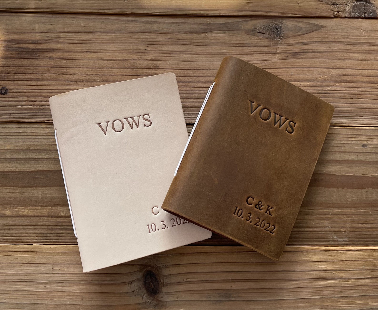 His and Her Vow Books Leather Vows Book custom Vows Booklet - Etsy