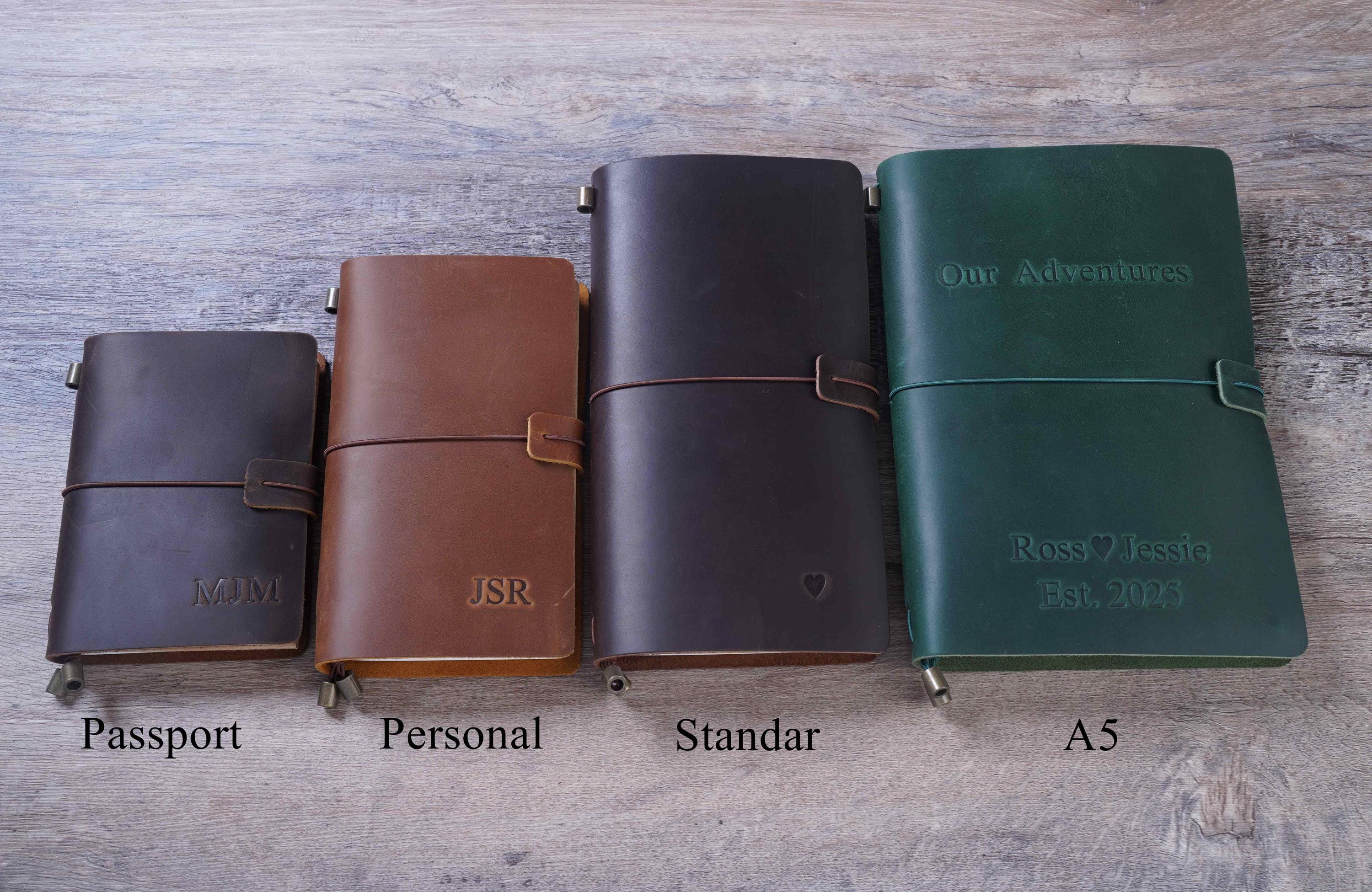 Handmade Leather Traveler's Notebook Journal Travel Diary - Etsy