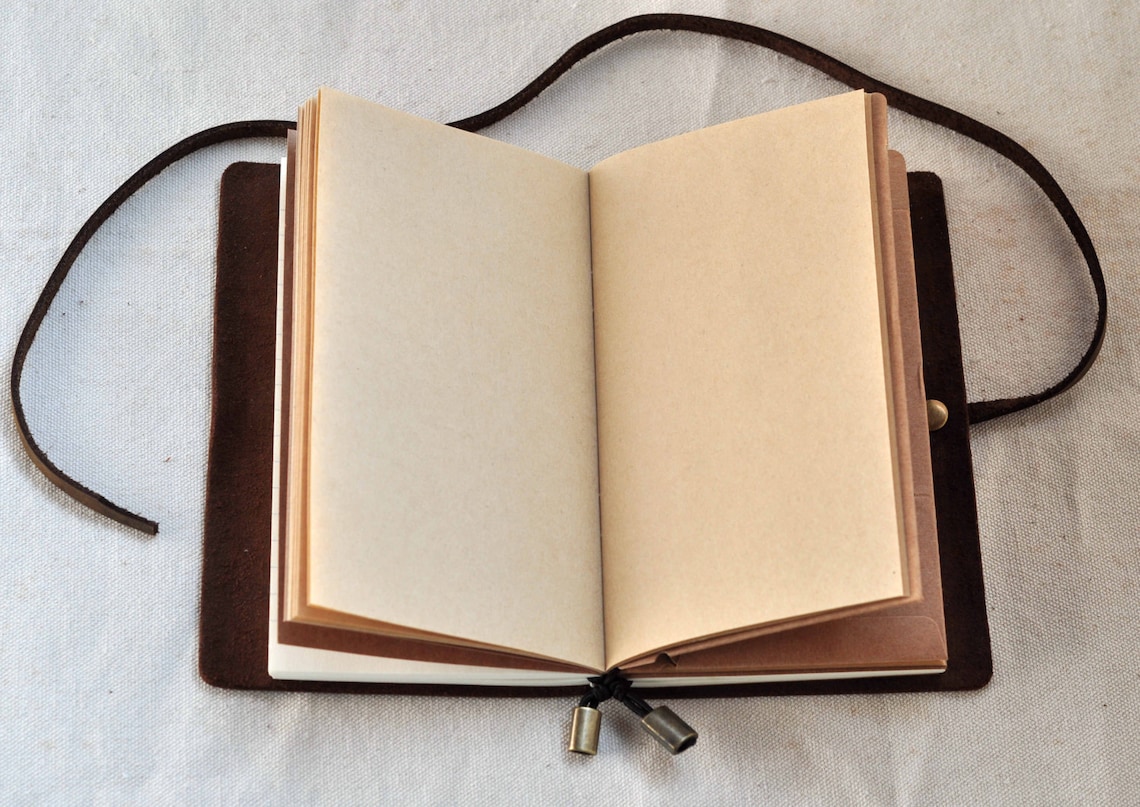 Handmade Leather Traveler's Notebook Journal Travel Diary - Etsy