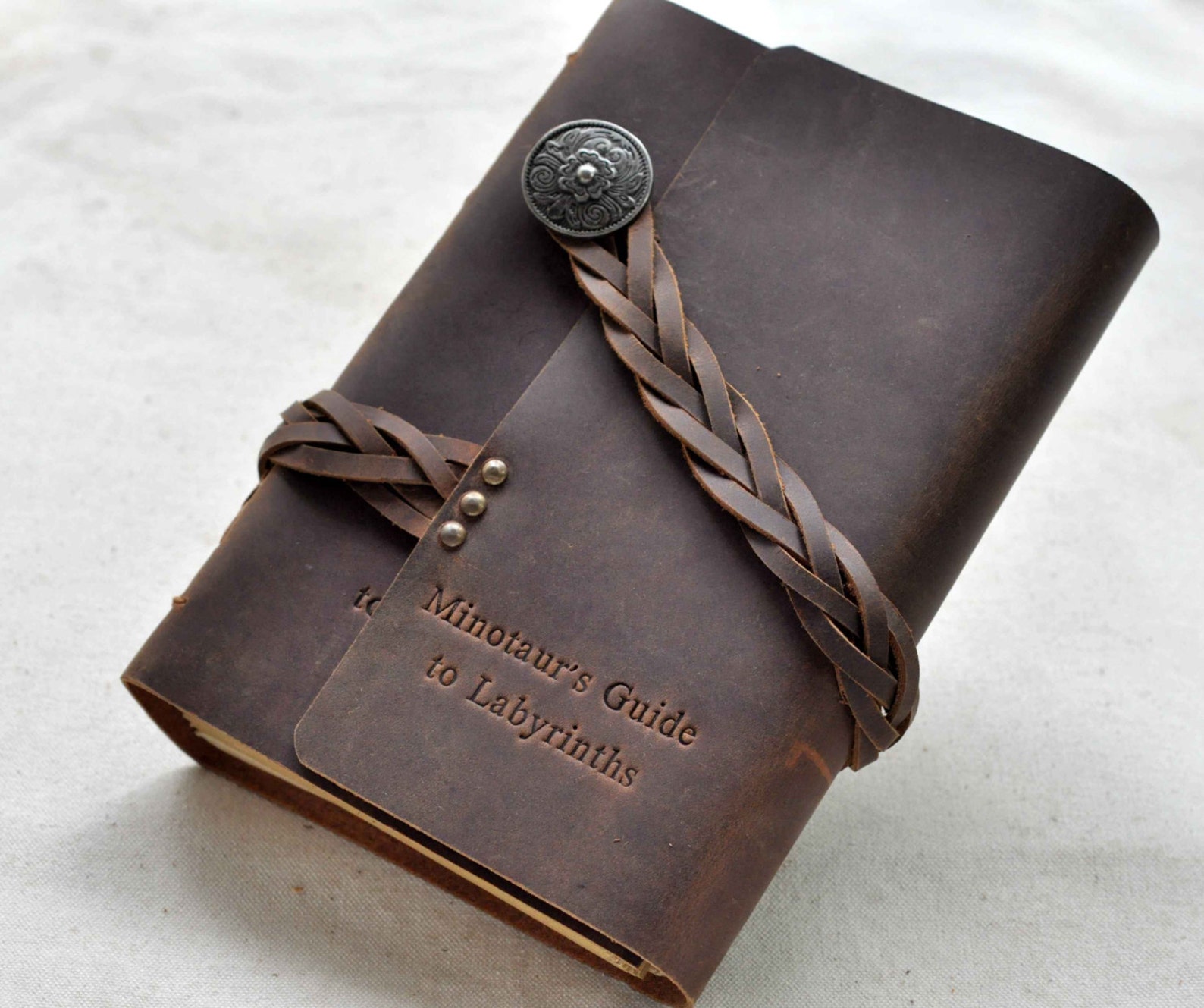 Vintage Styled Leather Journal / Diary retro Leather | Etsy