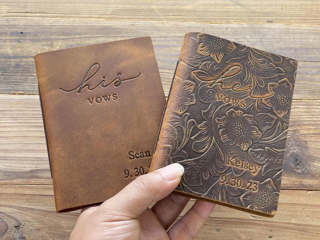 Personalized Her and His Vows,custom Vows Books, Wedding Vow Booklet ...