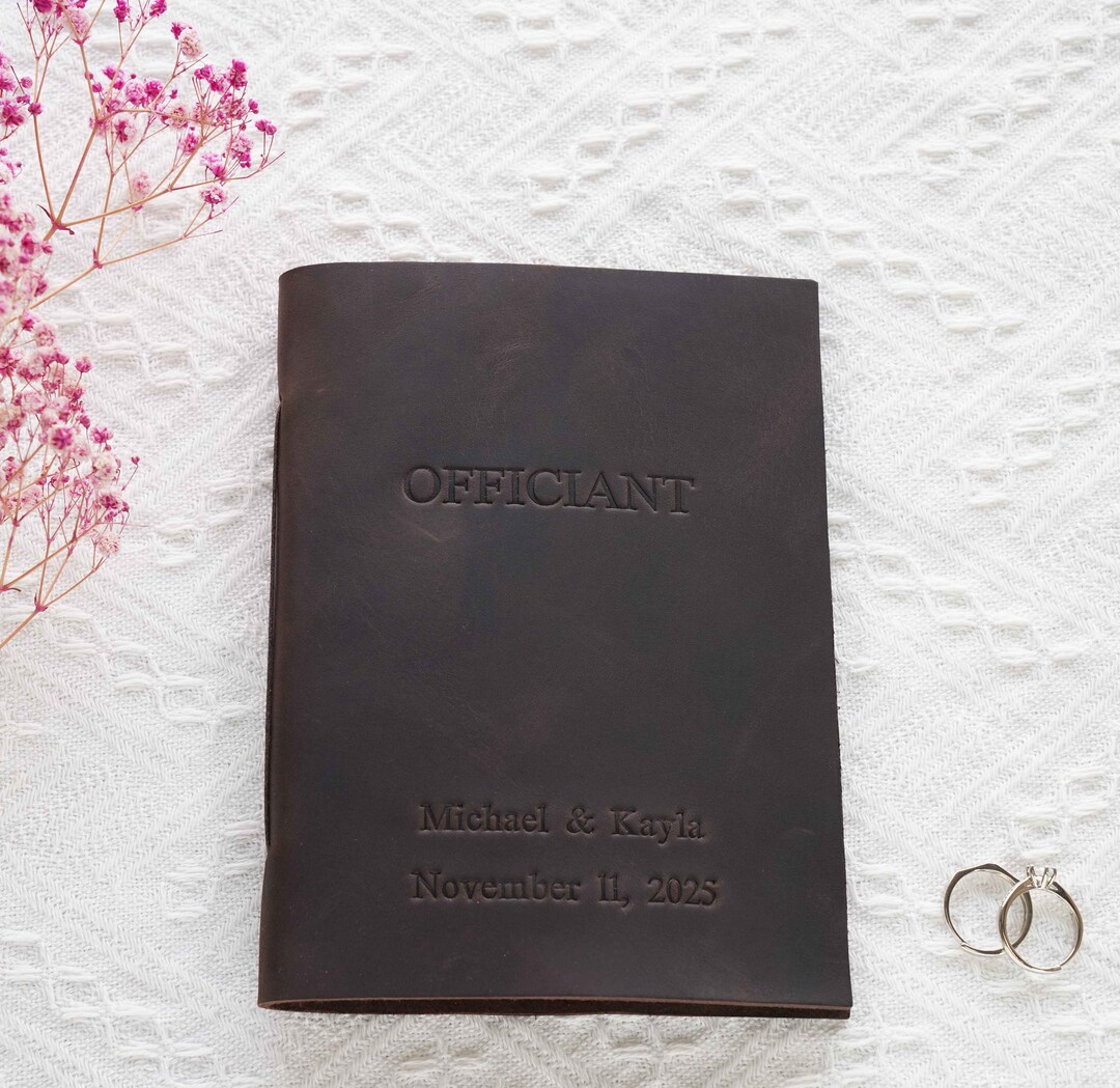 Personalized Wedding Vows Books.wedding Officiant Book ,officiant Gift ...