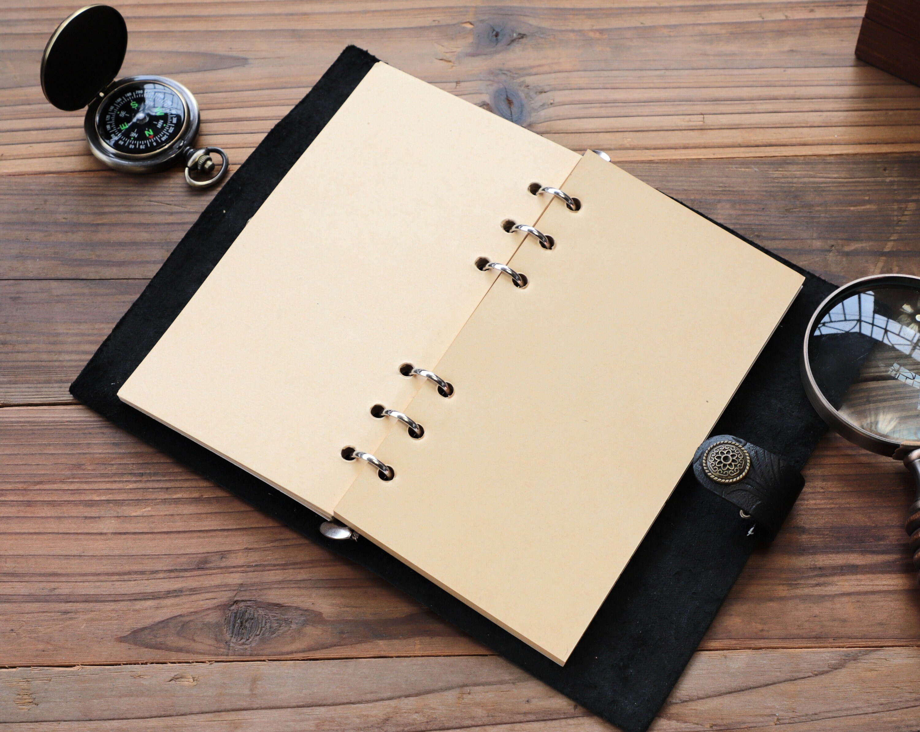 Personalized Refillable Journal Notebook Genuine Leather | Etsy