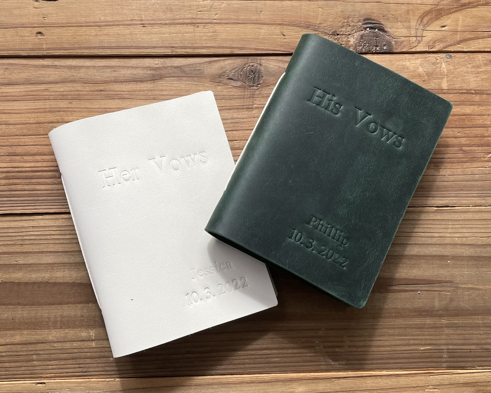 His and Her Vow Books Leather Vows Book custom Vows Booklet - Etsy