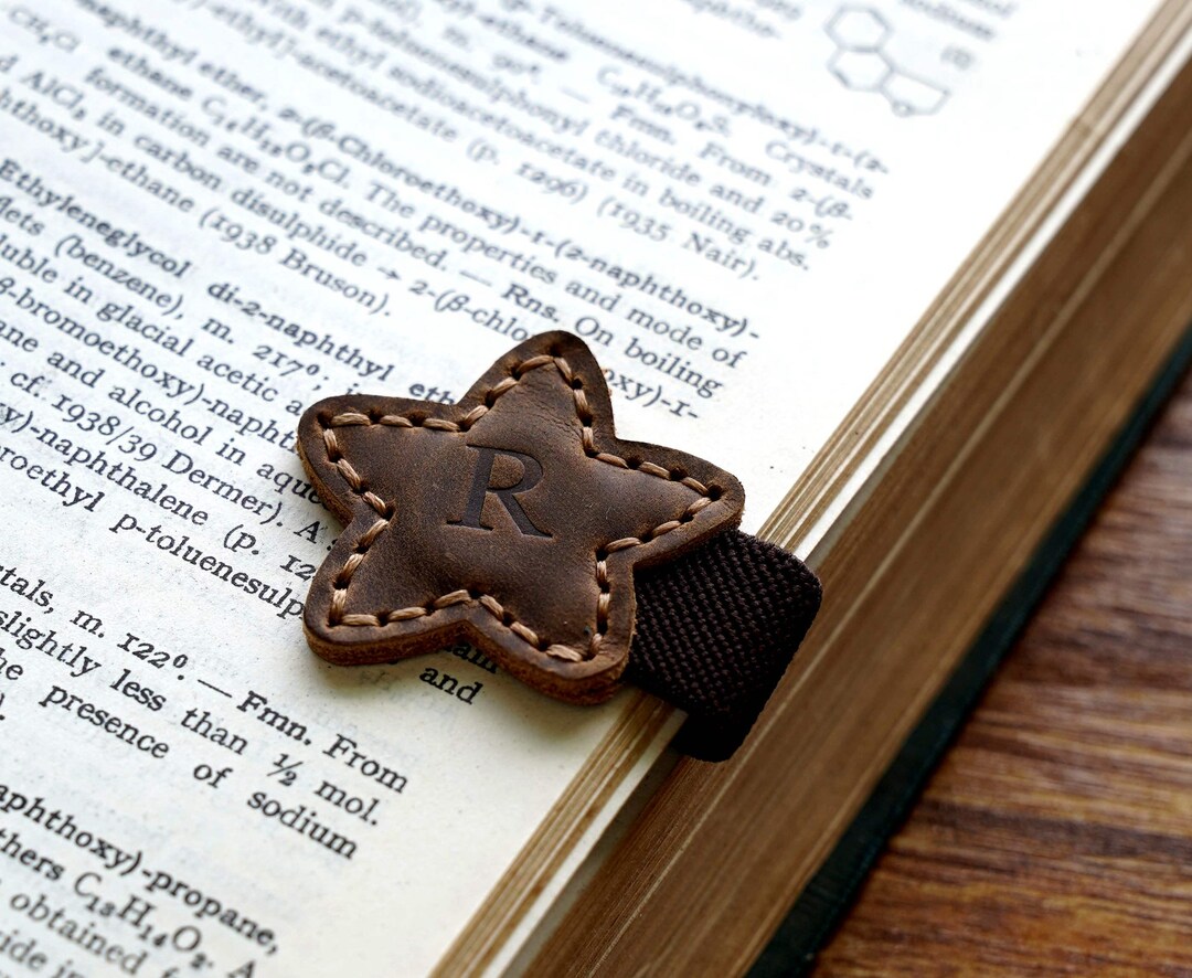 Personalized Bookmark,custom Leather Bookmark, Initial Bookmark - Etsy UK
