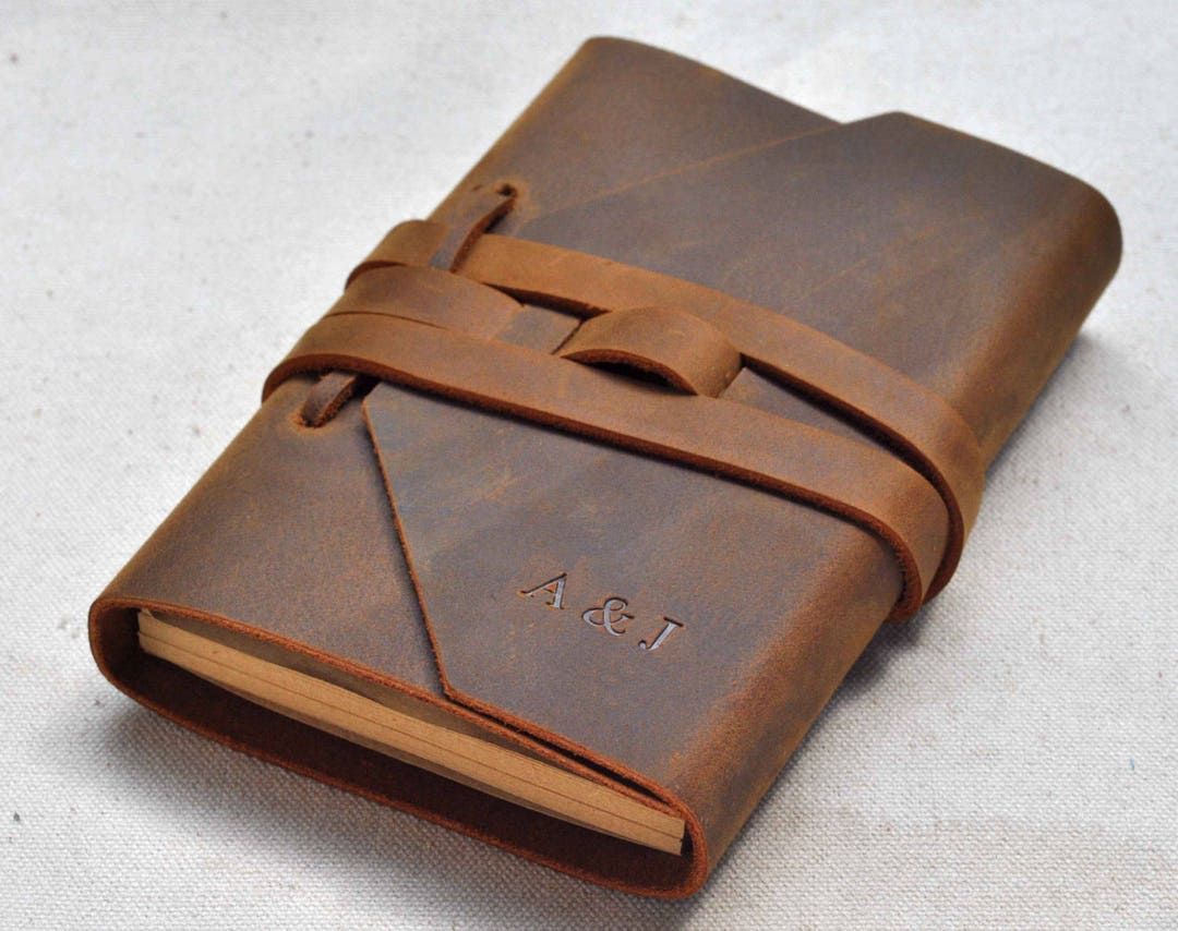 Refillable Leather Journal Leather Notebook Custom Journal - Etsy