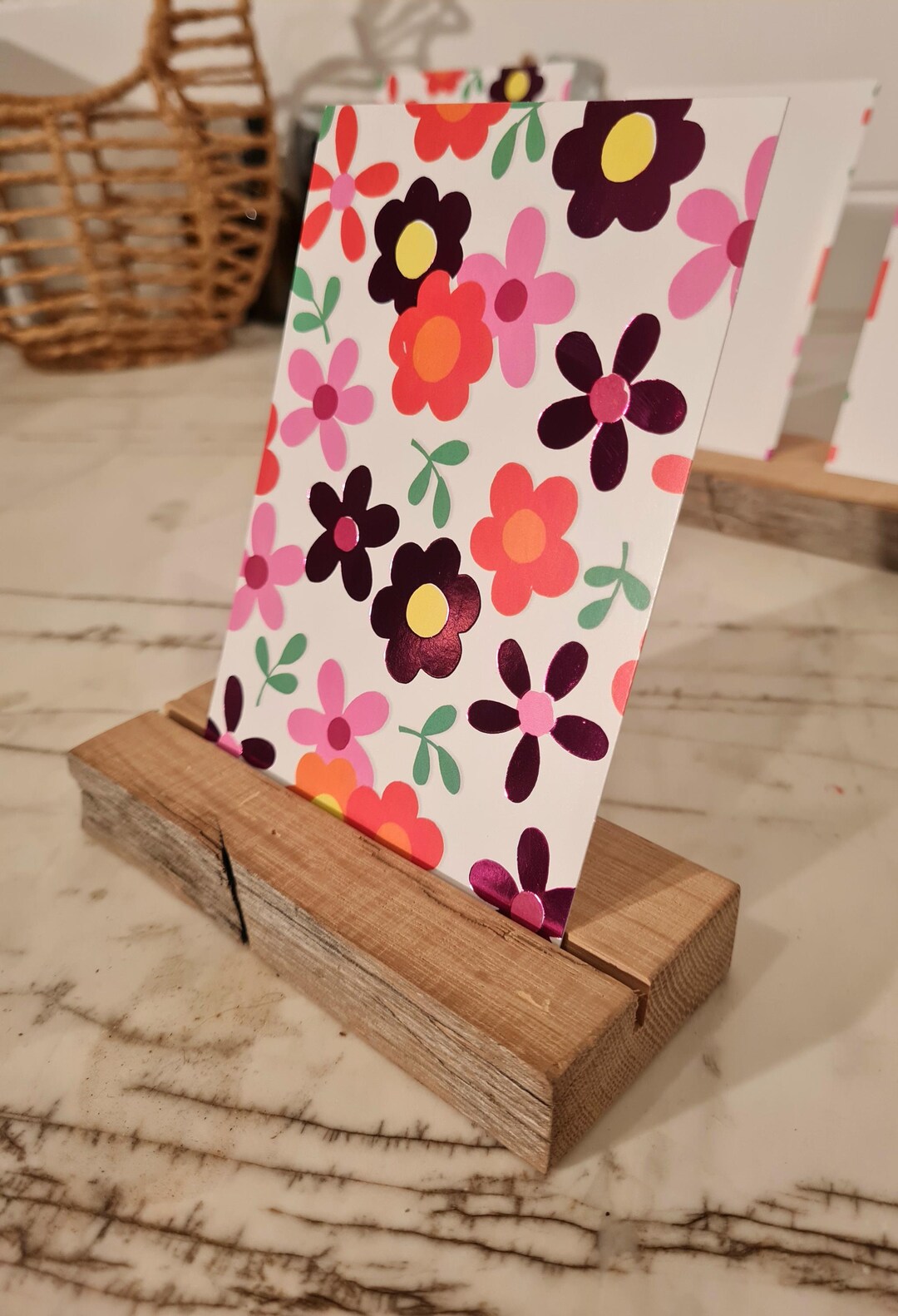 Unique Barn Wood Card Holder, Business Card Stand, Rustic Office ...