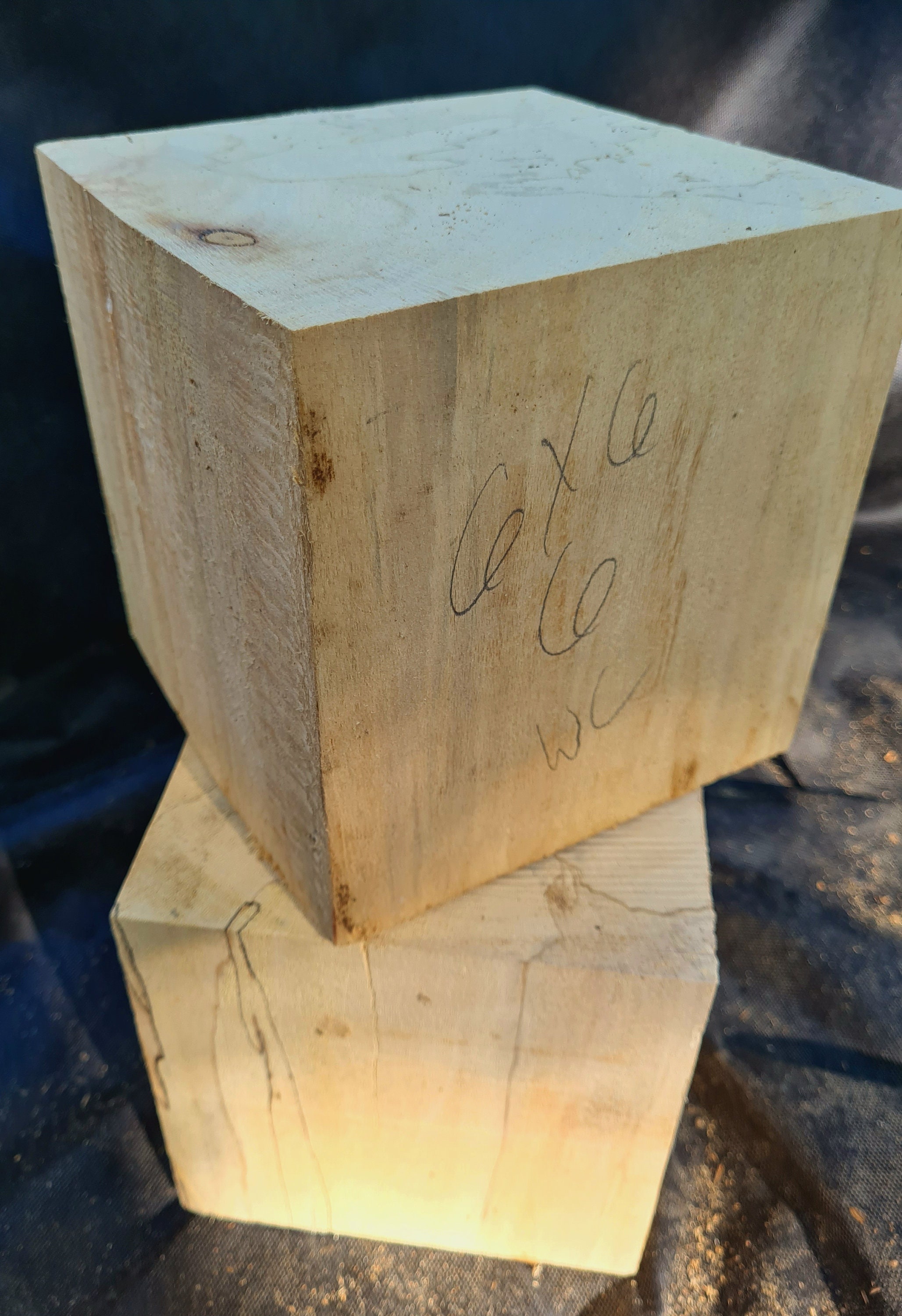 Bowl Blank 6x6x6 White Cypress Wood for Carving Block Turning, Bowl ...
