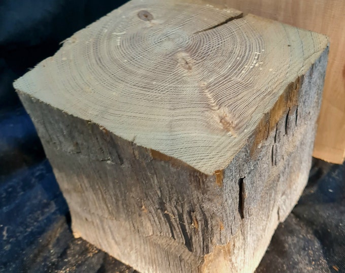 6x6x6 Bowl Blank From Reclaimed Barn-wood Pre-1900's Wood Carving Block ...