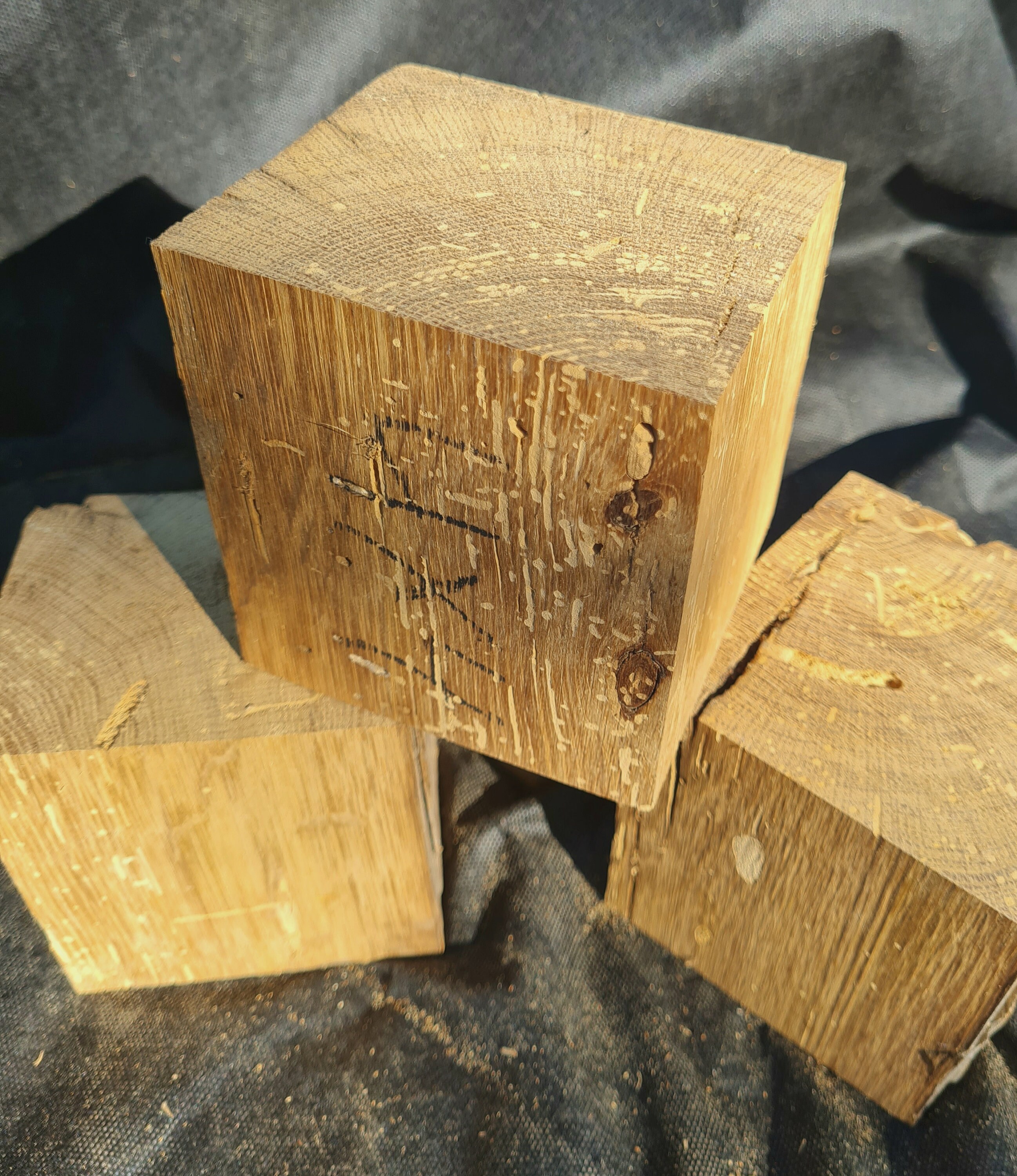 4x4x4 Wood Block 200 Year Old Piece of Reclaimed Wood for Wood Turning ...
