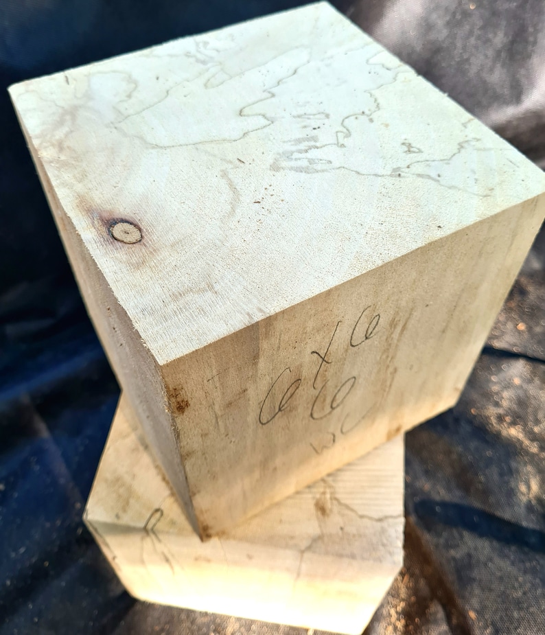 Bowl Blank 6x6x6 White Cypress Wood for Carving Block Turning, Bowl ...
