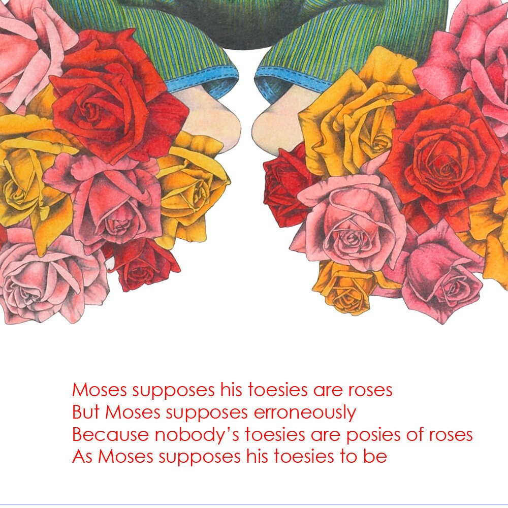 Moses Supposes His Toeses Are Roses. Children's Street Rhyme Poster ...