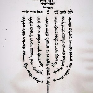 Shiviti Hand Written Scribal Menorah - Etsy