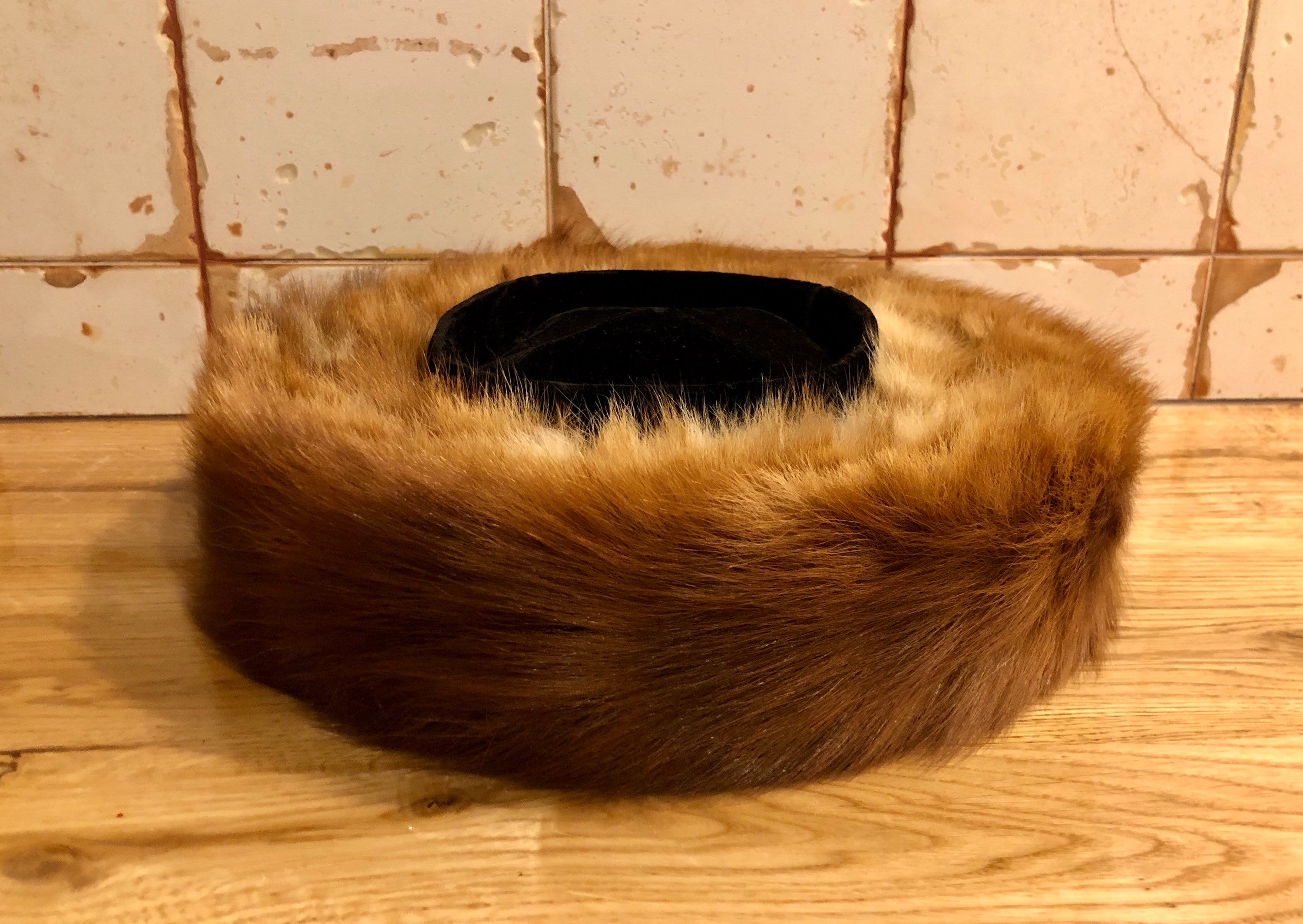 Streimel Hasidic Hat Jewish Vintage Fox Tail Fur - Etsy