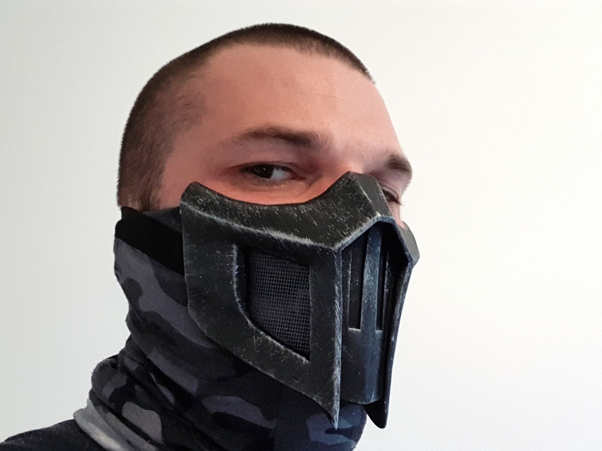 Ninja Mortal Kombat Noob Saibot Inspired Mask Handmade Replica - Etsy ...