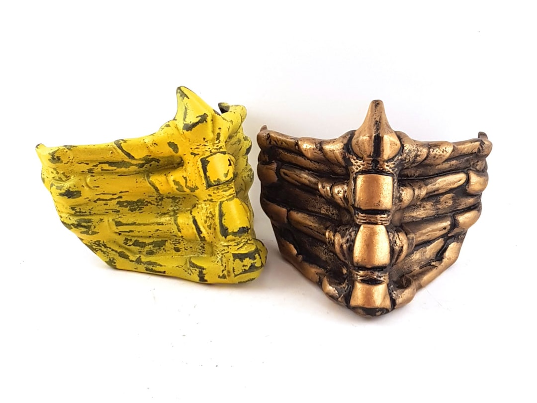 Ninja Mortal Kombat Scorpion Inspired Handmade Mask Replica - Etsy