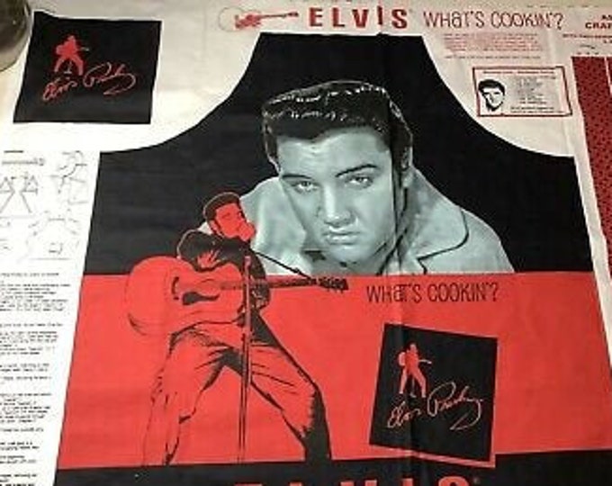 Elvis Presley Bar B Que Apron to Sew Complete With Recipe - Etsy