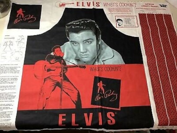 Elvis Presley Bar B Que Apron to Sew Complete With Recipe - Etsy
