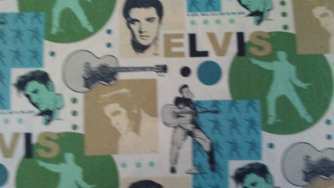 Elvis Presley Tan Fabric Material by the Yard 100 % Cotton Cranston - Etsy