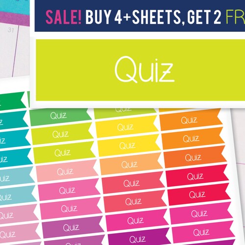 No School Teacher Student Planner Stickers to Be Used With - Etsy