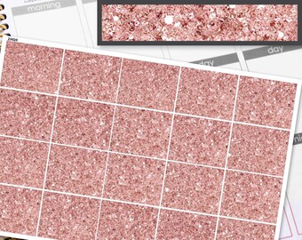 Rose Gold Glitter Header Holidays Planner Stickers to Be - Etsy