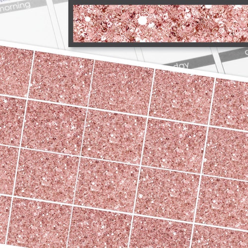 Rose Gold Glitter Header Holidays Planner Stickers to Be - Etsy