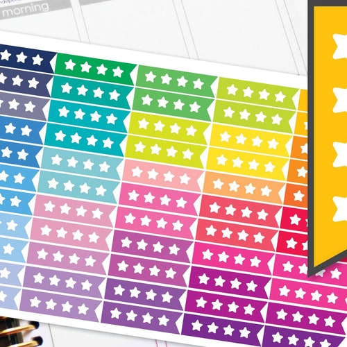 Star Checklist Planner Stickers to Be Used With Erin Condren - Etsy