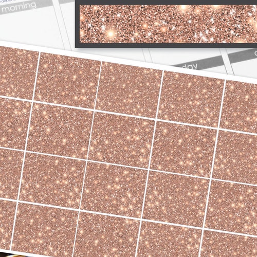 Rose Gold Glitter Header Holidays Planner Stickers to Be - Etsy