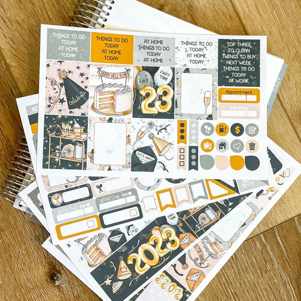 2023 New Years Stickers - Etsy
