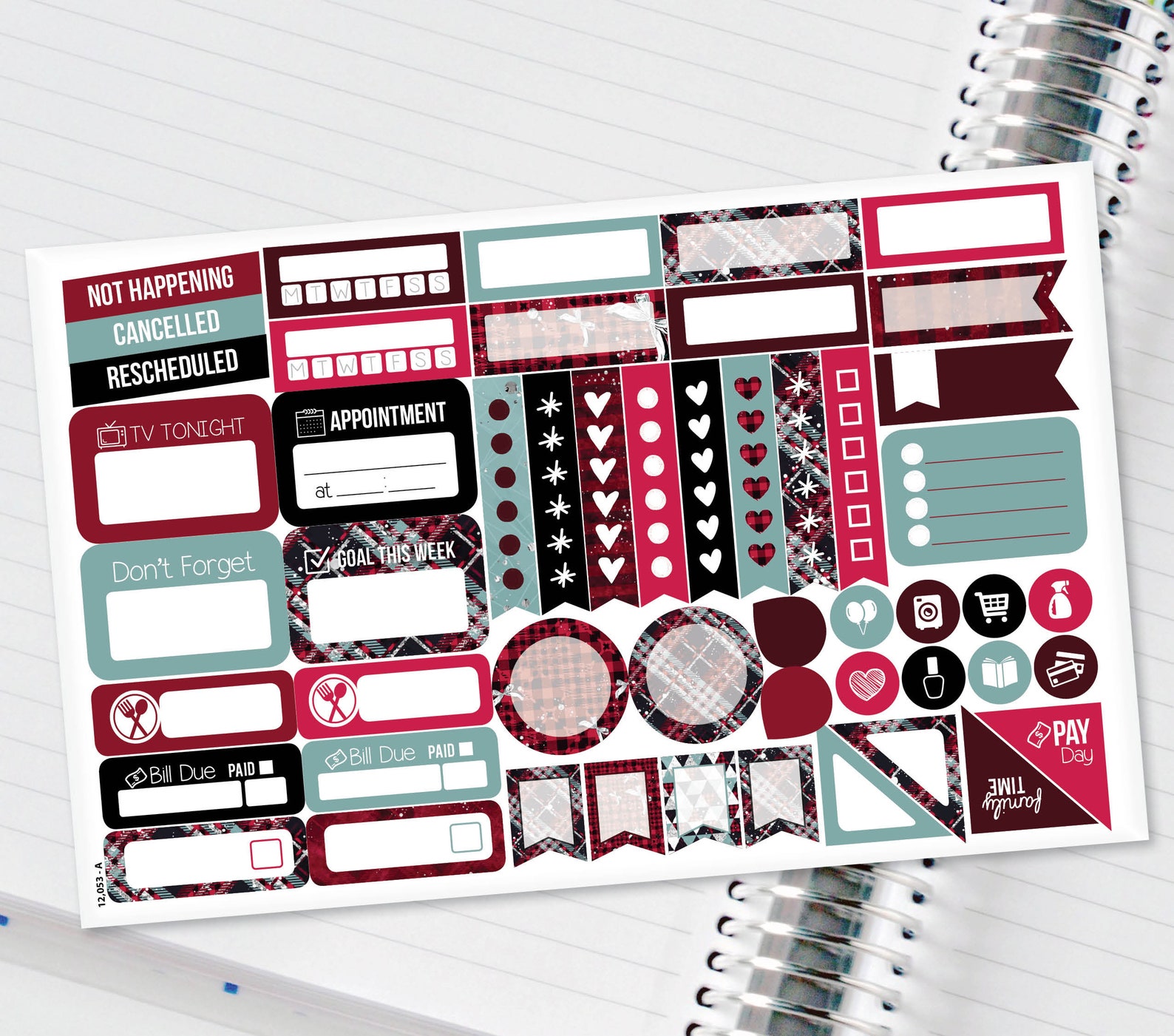 Plaid Holiday Cozy Christmas Kit Planner Stickers Sticker Kit - Etsy