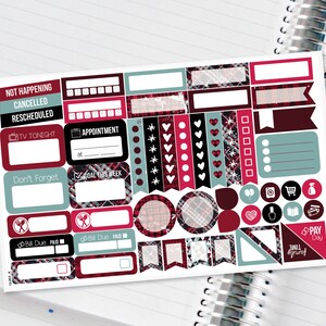 Plaid Holiday Cozy Christmas Kit Planner Stickers Sticker Kit for Erin ...