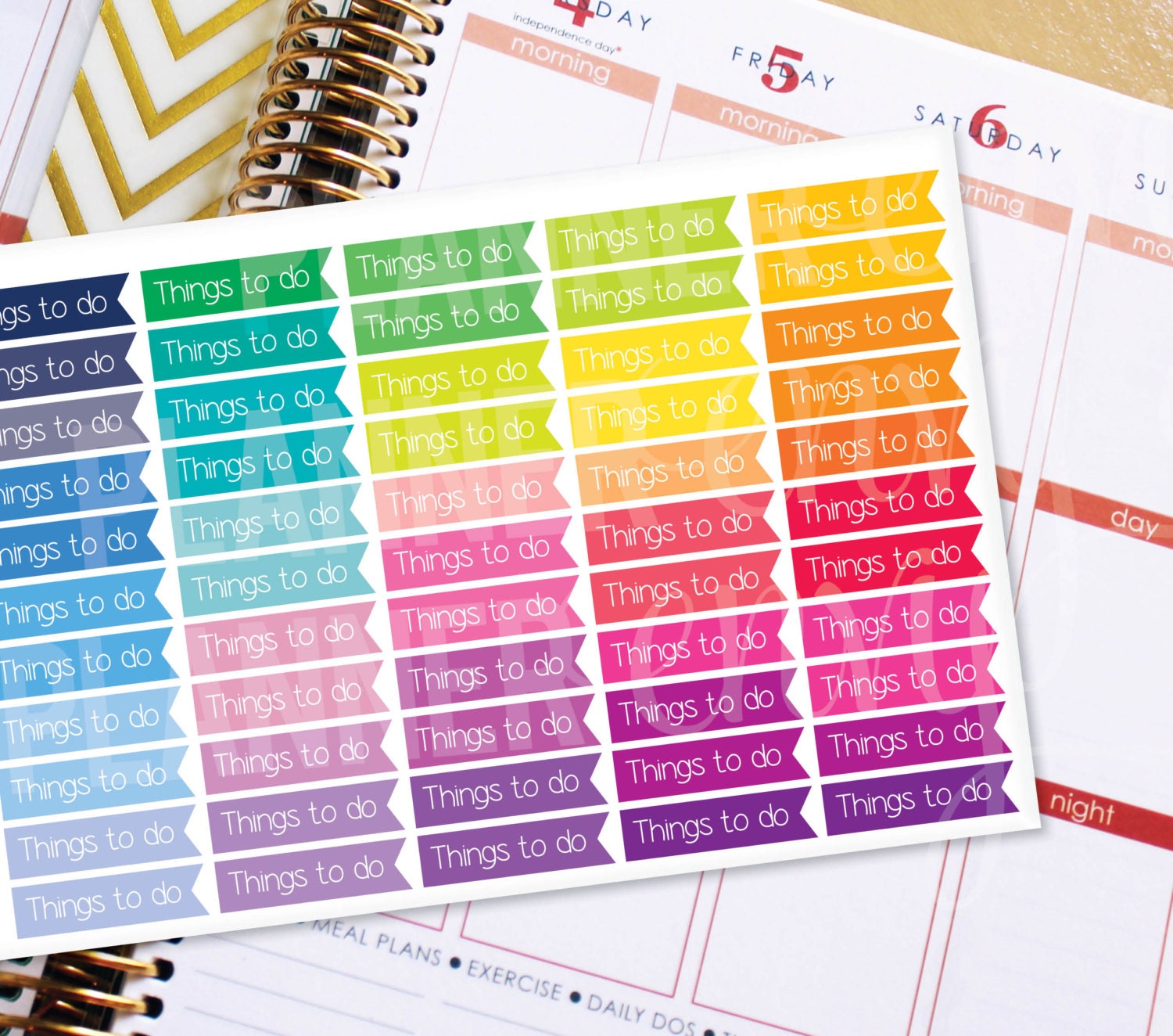 To Do Planner Stickers Erin Condren Life Planner Headers Happy Planner ...