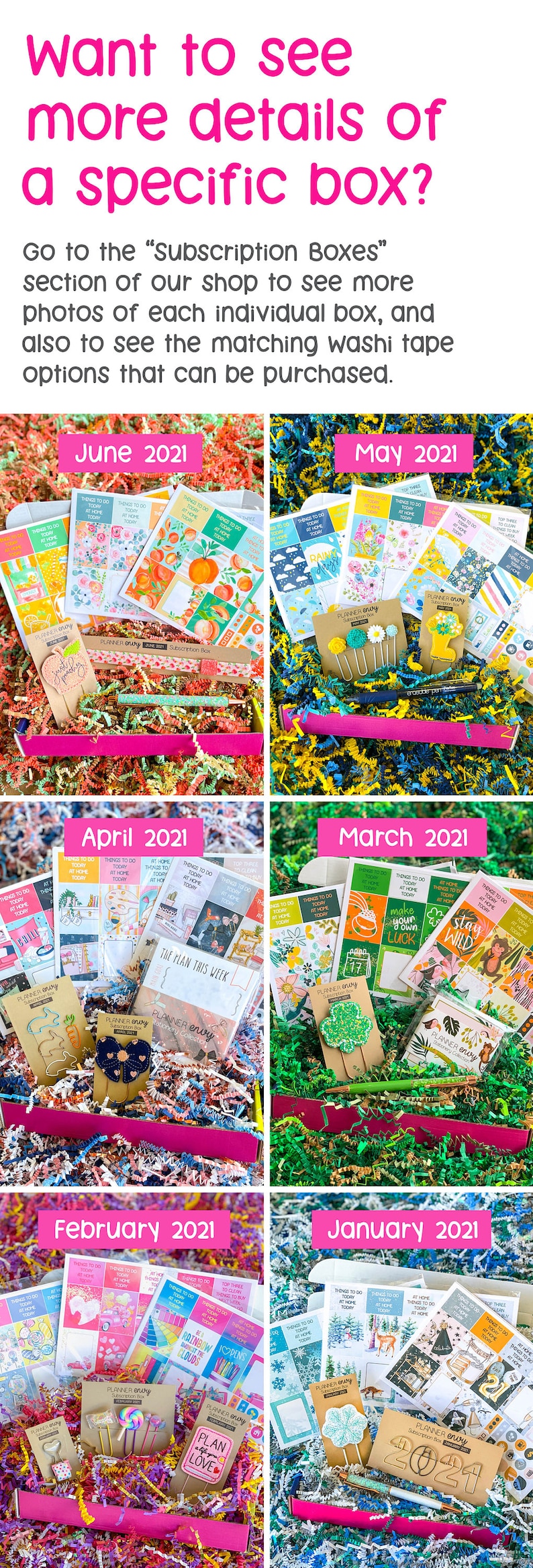 Planner Envy Subscription Box TRIAL. Planner Stickers Planner - Etsy