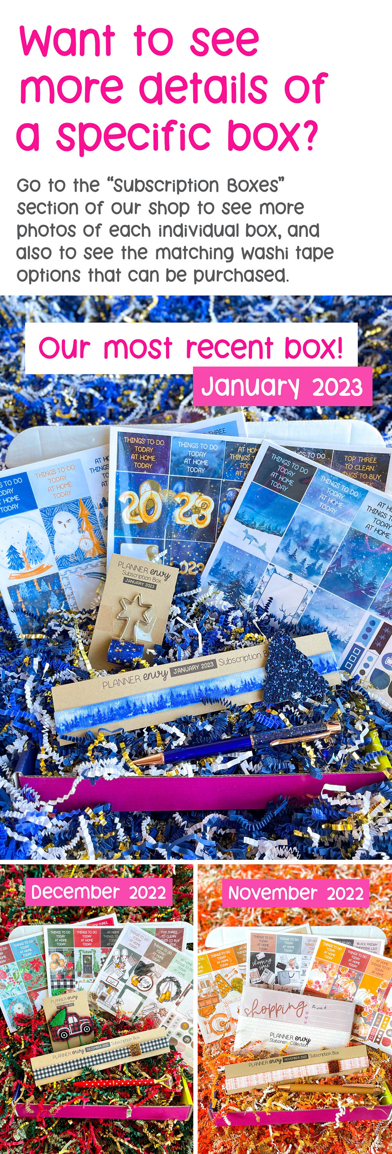 Planner Envy Subscription Box TRIAL. Planner Stickers Planner - Etsy