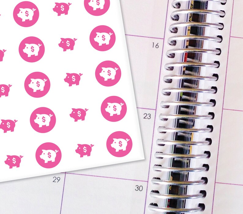 Planner Stickers Erin Condren Life Planner ECLP 77 Pink - Etsy