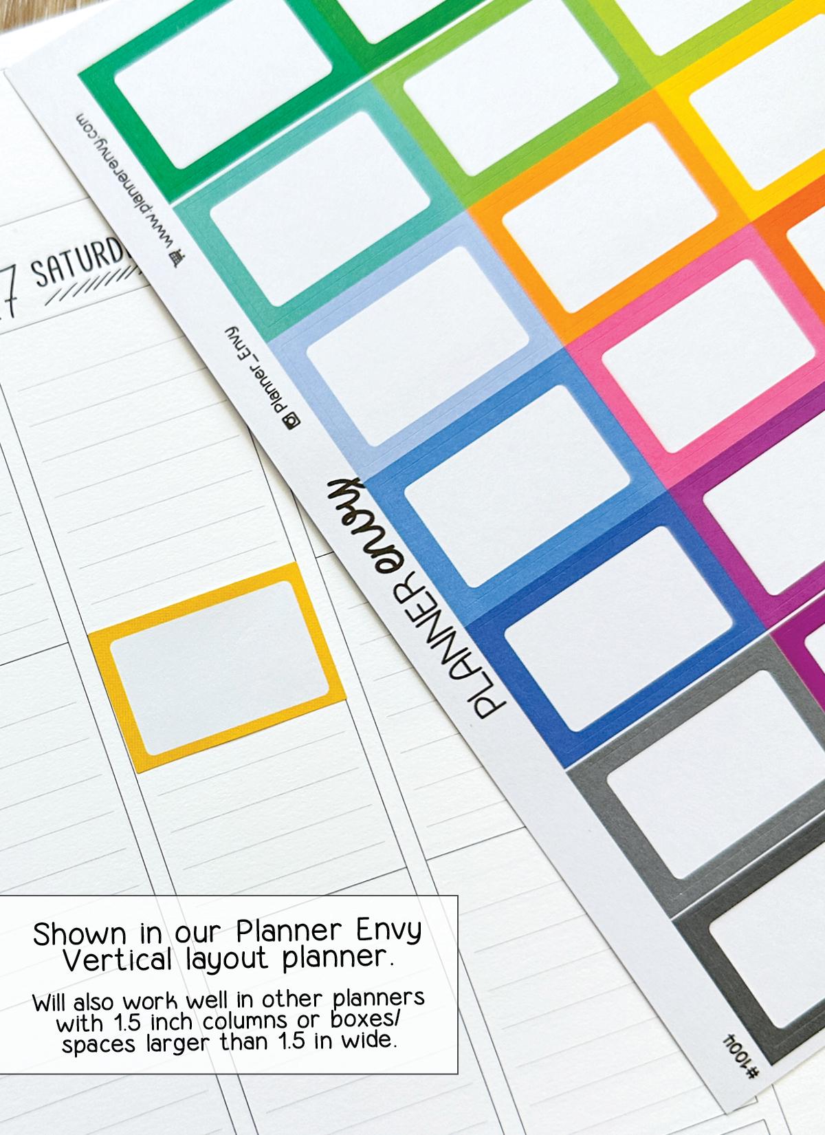 Blank Fill in Planner Stickers 1.5x1 Inch Boxes to Be Used With Erin ...