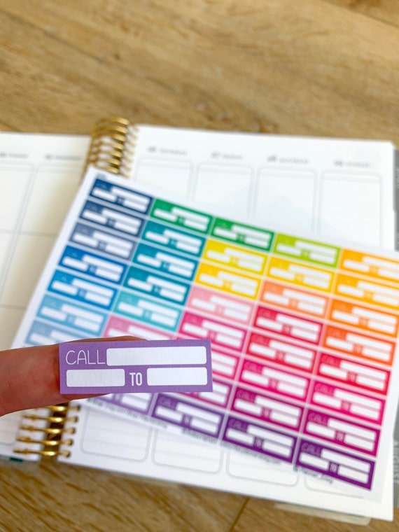 Conference Call Work Planner Stickers Erin Condren Life | Etsy