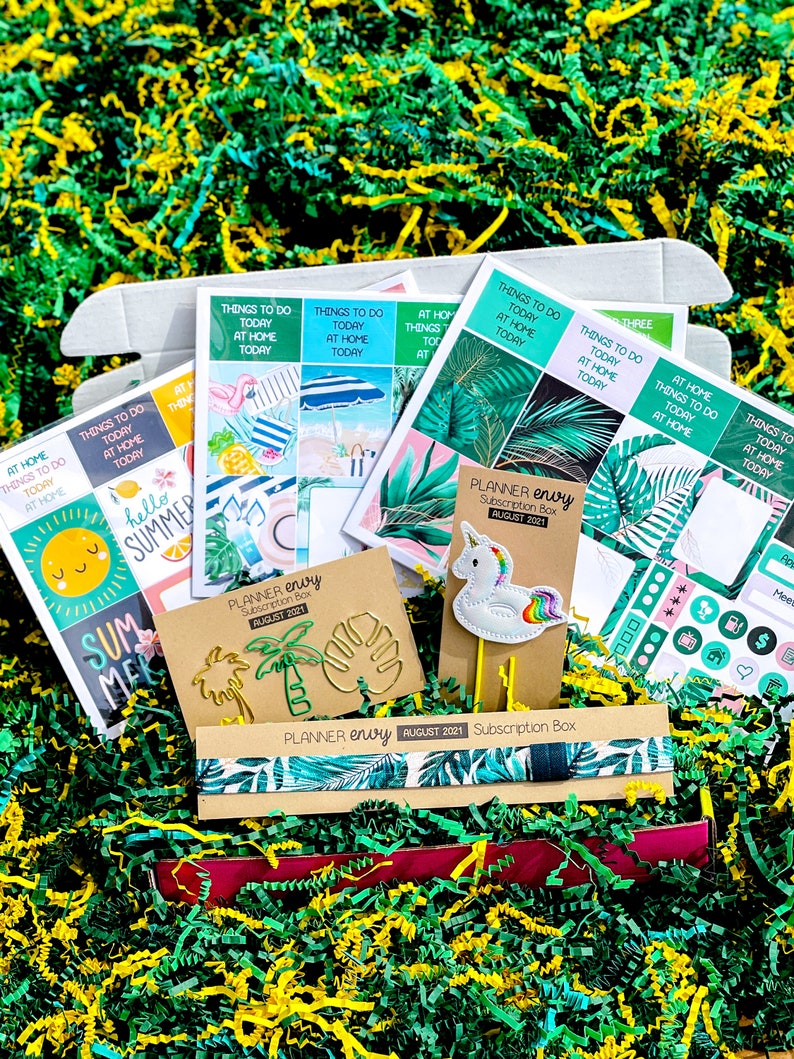 Planner Envy Subscription Box TRIAL. Planner Stickers Planner - Etsy