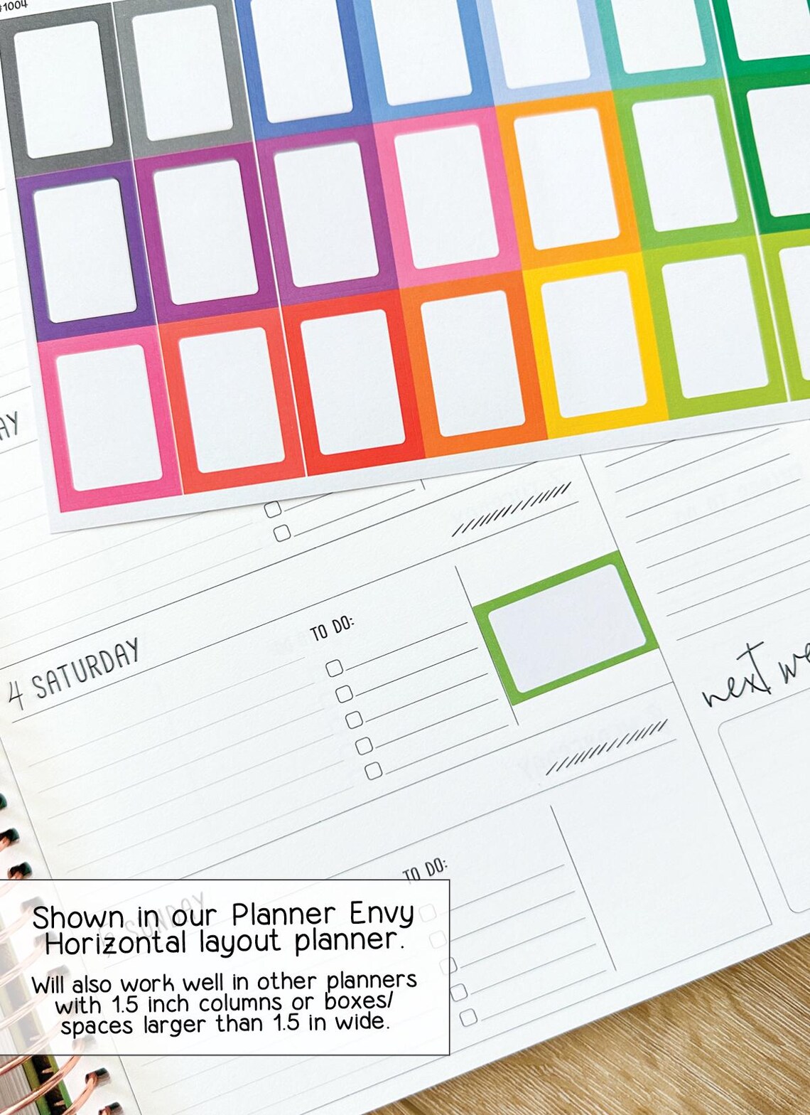 Blank Fill in Planner Stickers 1.5x1 Inch Boxes to Be Used With Erin ...