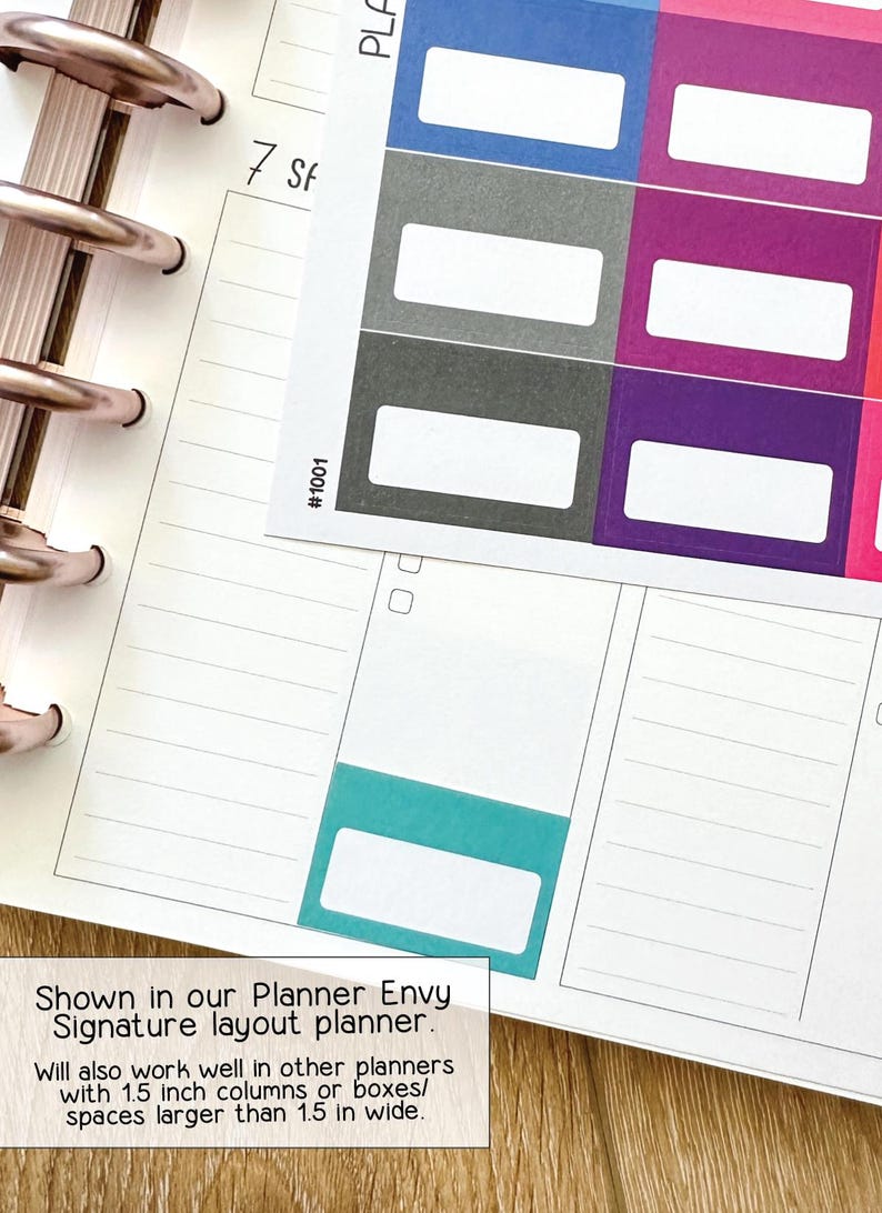 Blank Fill in Planner Stickers 1.5x1 Inch Boxes to Be Used With Erin ...