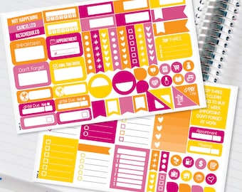 Planner Stickers Erin Condren Life Planner ECLP 40 | Etsy