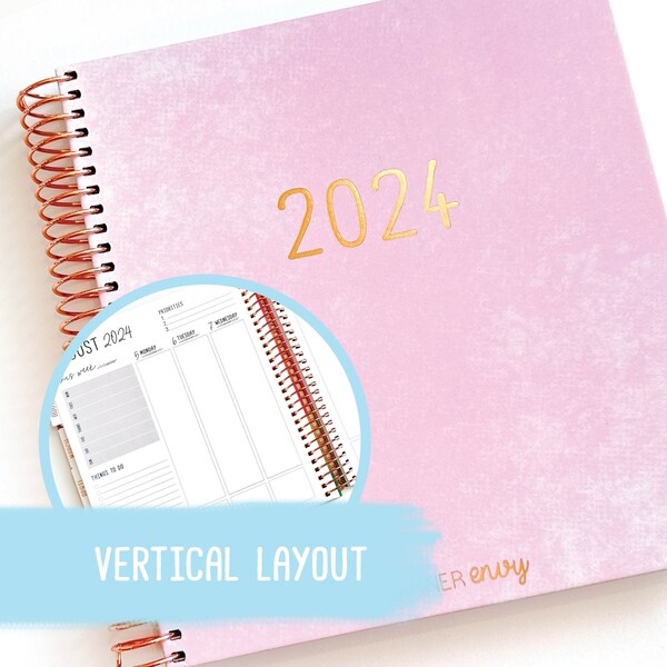 Spiral Bound Vertical Layout Planner - Etsy